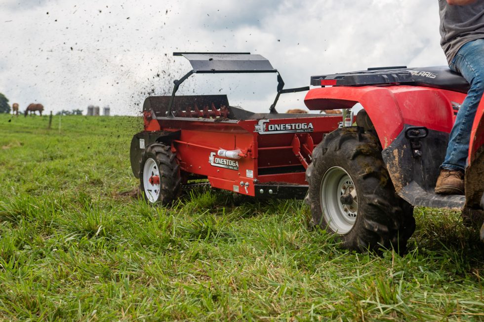 ATV Manure Spreader | Conestoga Manure Spreaders