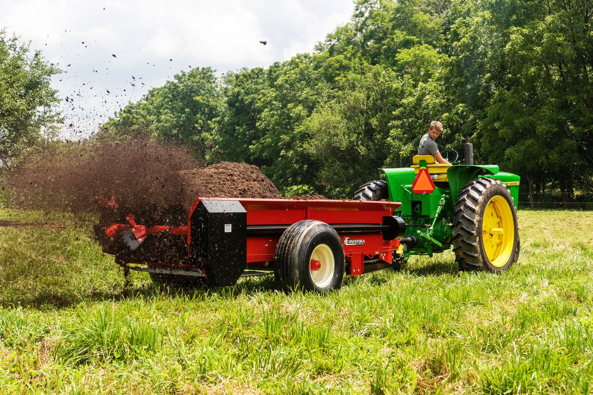 Large Farm Manure Spreader 175 Cu Ft Heaped Capacity Large Farm Manure Spreader 175 Cu Ft Heaped Capacity